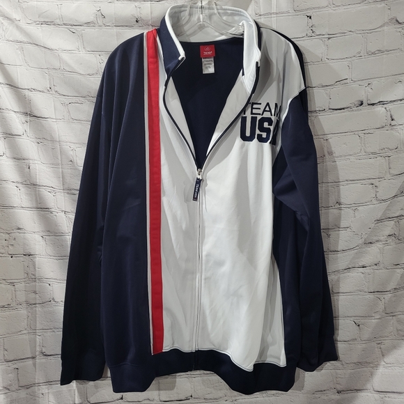 Team Usa | Jackets & Coats | Team Usa Navy And White Jacket | Poshmark